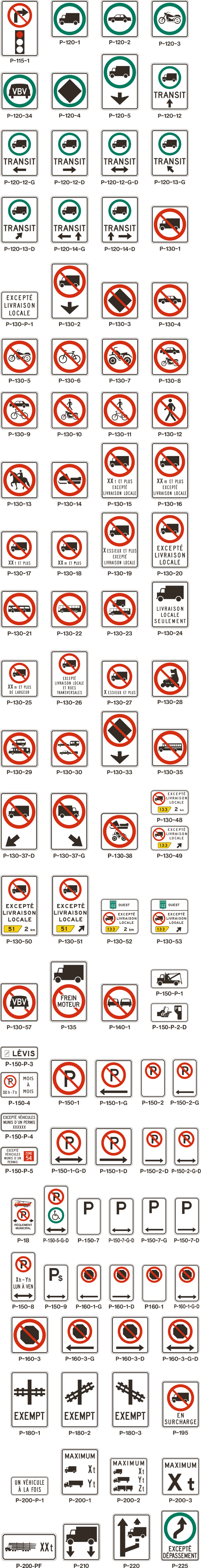Panneaux de signalisation routière du Québec - Techni-Concept Premium